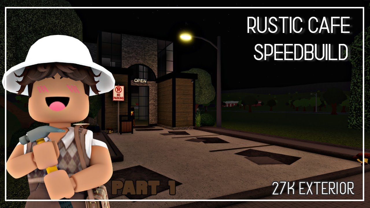Small Rustic Cafe Build (Part 1) || Bloxburg - YouTube