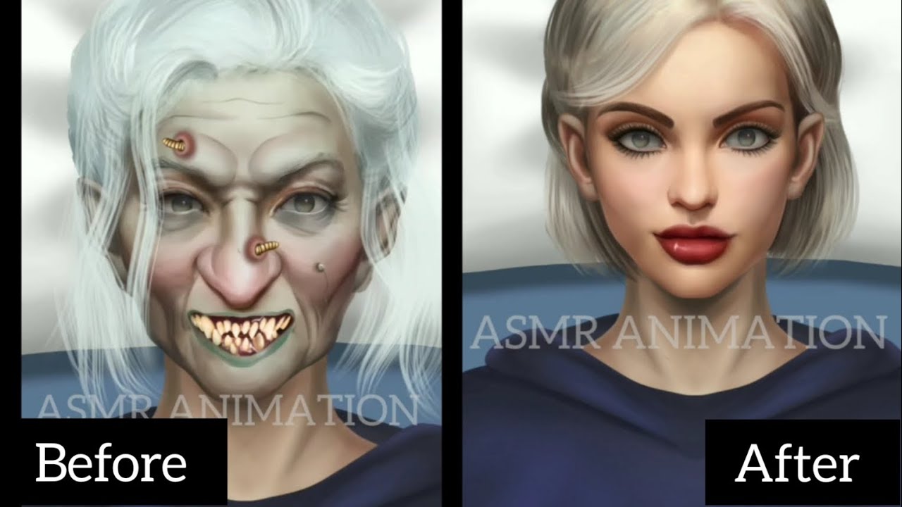 ASMR | Old To Beautiful Young Lady Transformation | ASMR ANIMATION ...