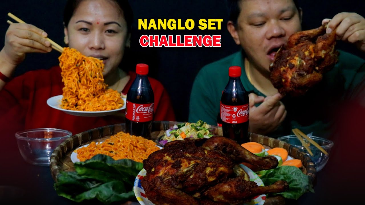 WHOLE CHICKEN NANGLO SET 🔥 EATING CHALLENGE @tham_thapa - YouTube