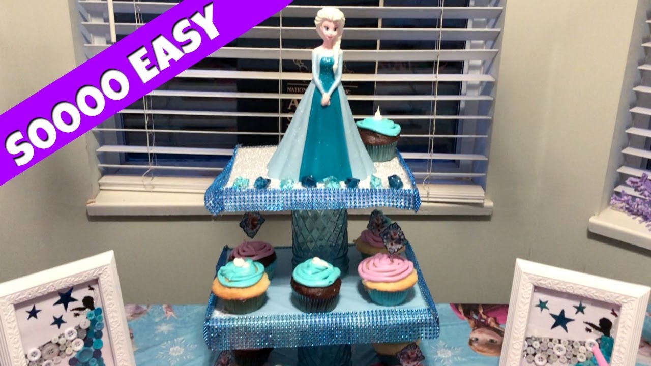 How to make a Princess Cupcake Stand in 10 minutes - YouTube