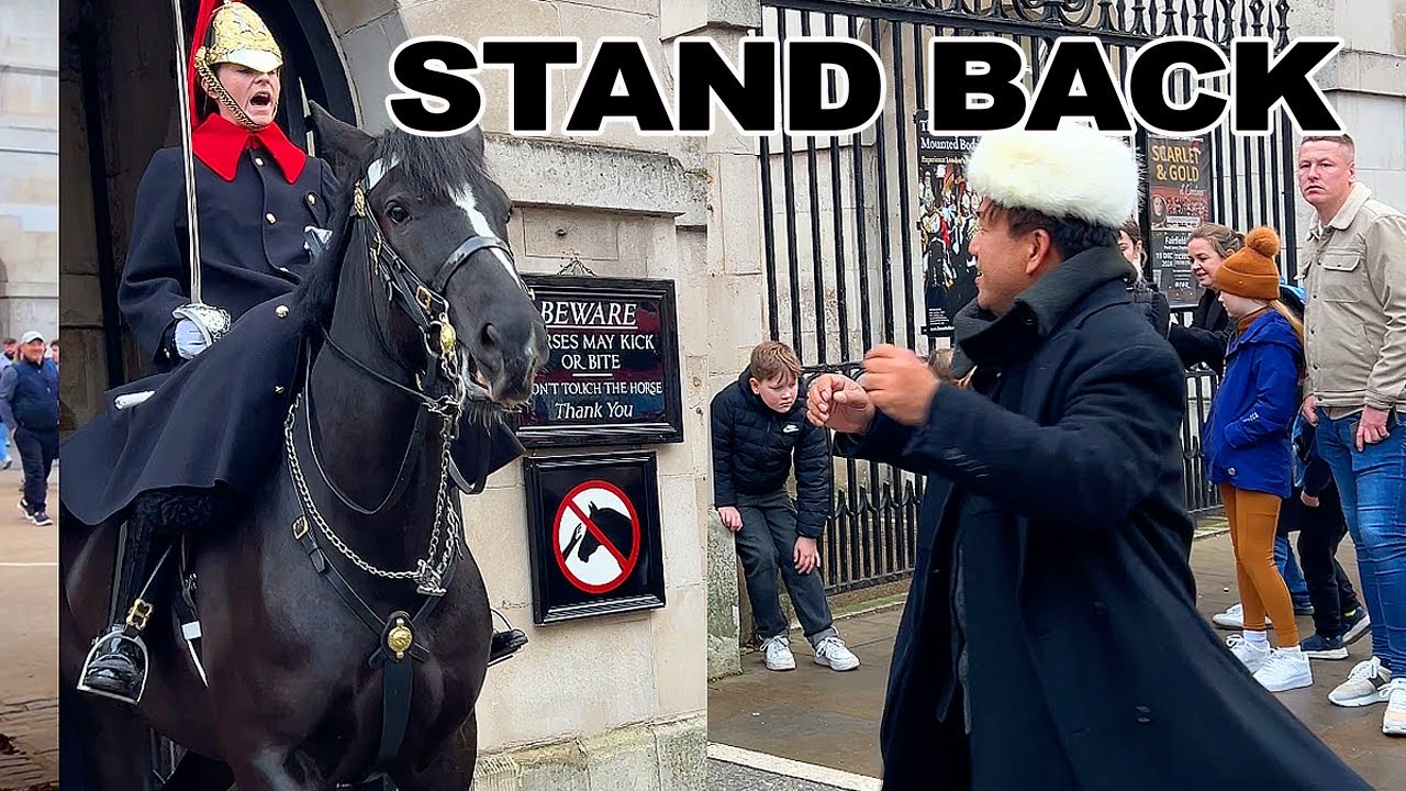 Epic Fail: Guy Dances Like Crazy in Front of Guard and Horse! 🤦‍♂️ ...