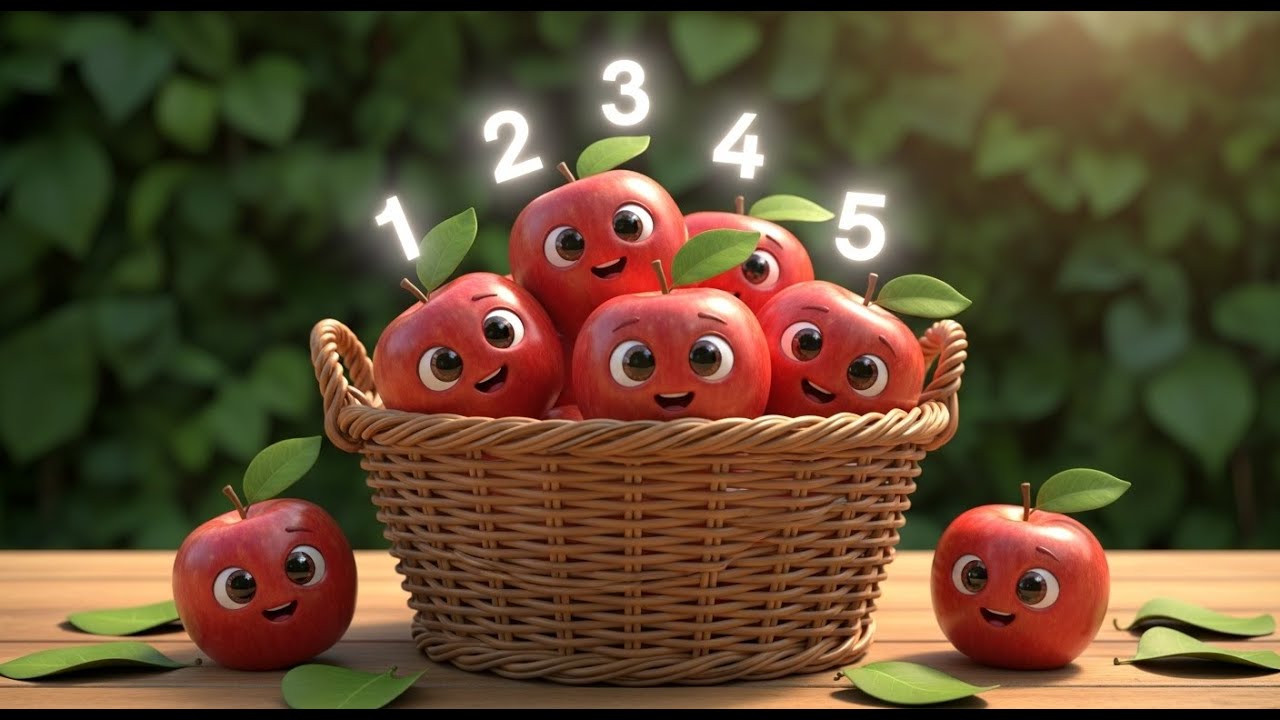 Counting Apples in the Basket 🍎🧺 | Learn Numbers for Kids | Fun ...