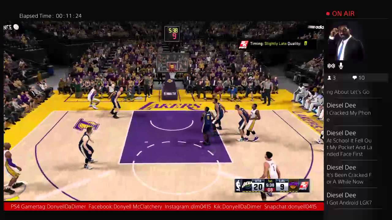 NBA 2k16 Kobe Bryant Scores 100 - YouTube