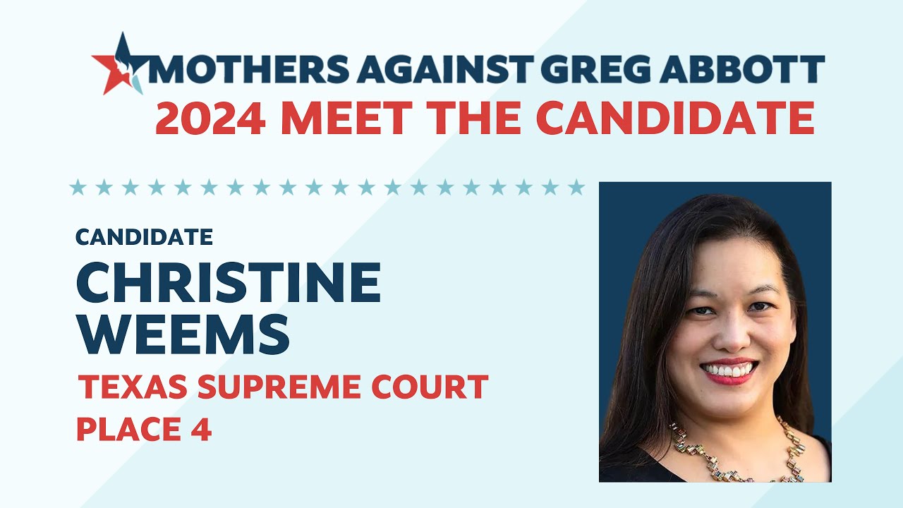 Christine Weems Tx Supreme Court Place 4 - YouTube