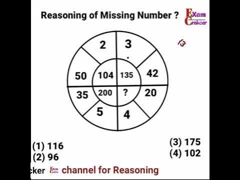 Missing Number Reasoning Tricks by Exam Cracker, SSC CGL preparation #ssc_cgl #exam_cracker # ...
