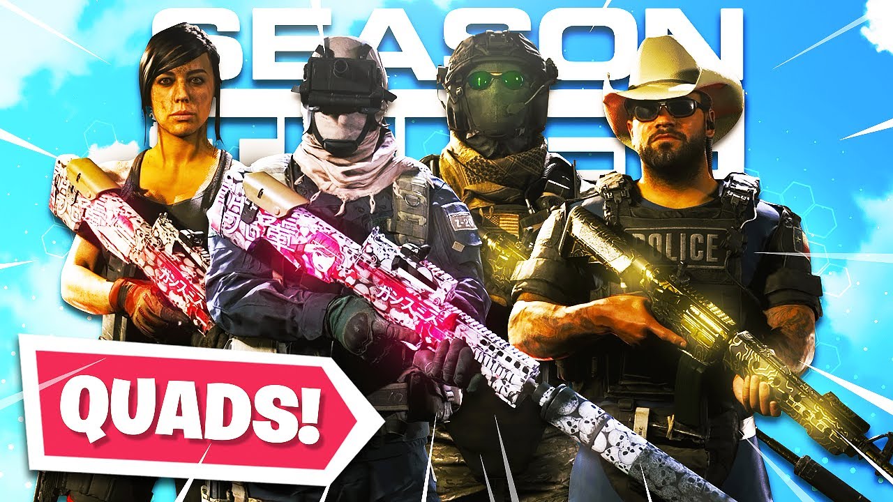 CoD WARZONE | SEASON 3 iS HERE AND THAT MEANS 4 MAN SQUADS!! (FiRST ...