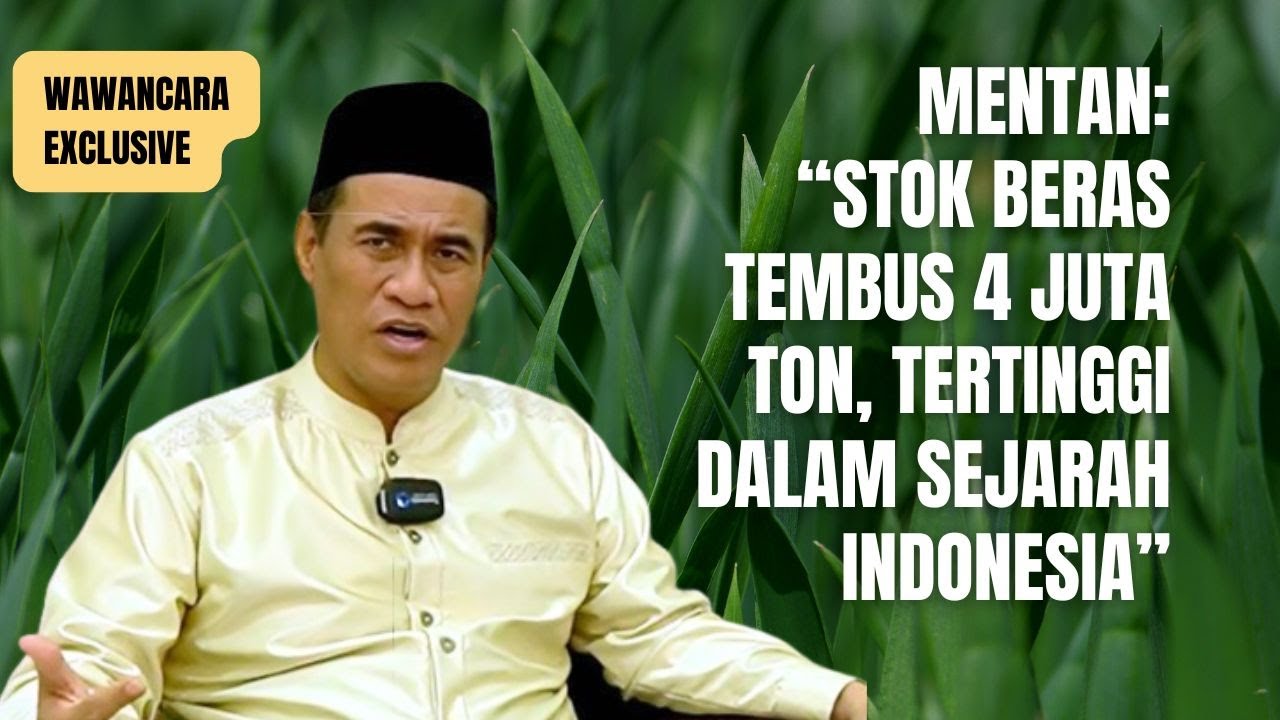 STOK BERAS INDONESIA TEMBUS 4 JUTA TON, SEJARAH! - YouTube