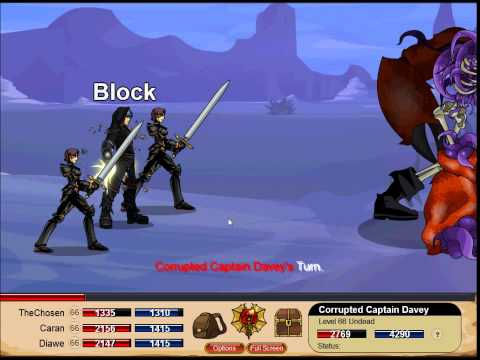 Dragonfable TheChosen VS. Meltface Captain Davey