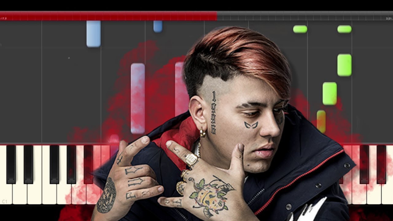 Duki Goteo Piano Cover Midi tutorial Sheet app Karaoke Acordes - Chordify