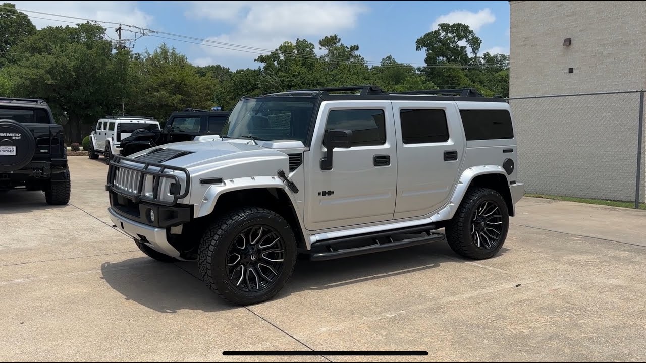 2009 Hummer H2 SUV Silver Ice Ed. 35k miles Black Ops - YouTube