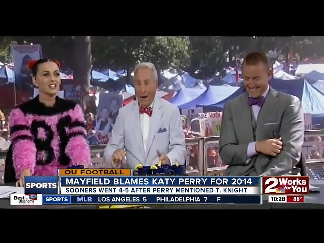 Oklahoma Quarterback Katy Perry