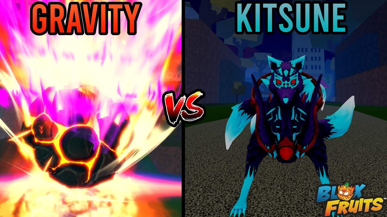 Kitsune vs Rework Gravity: Not Even Close - Blox Fruit | Special Video ...