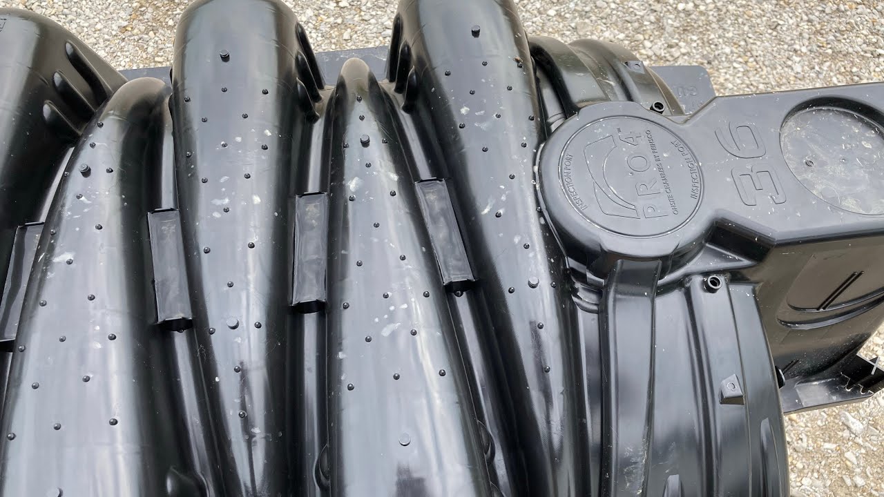 DIY septic install with Prinsco Pro4 septic chambers - YouTube