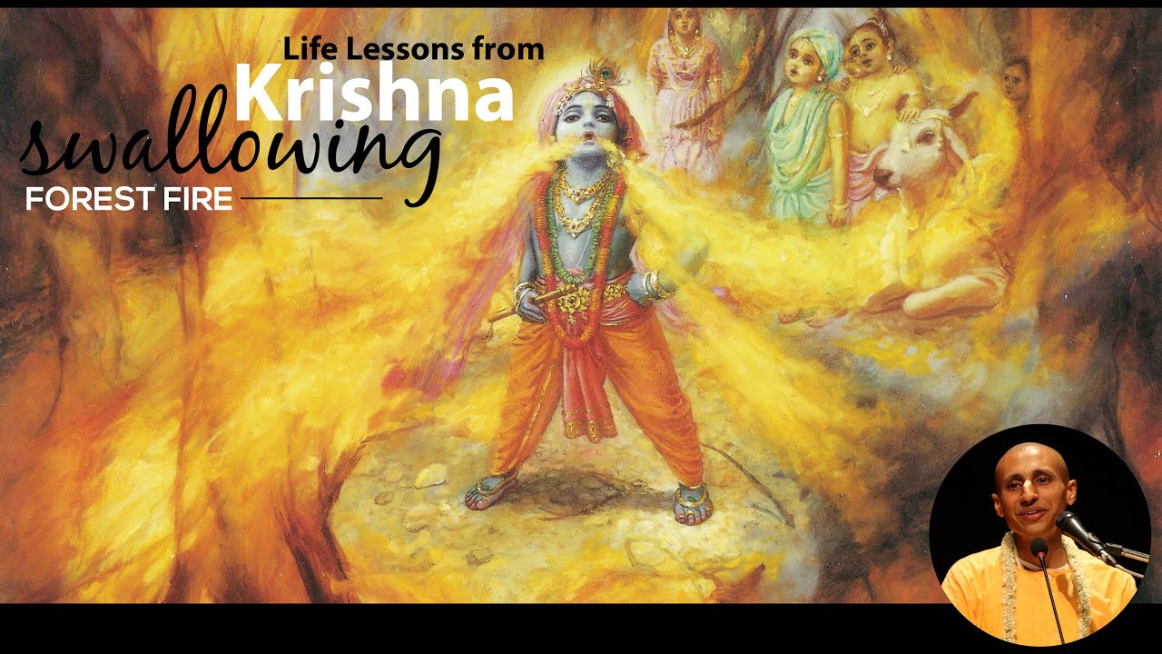 Life Lessons from Krishna Swallowing Forest Fire - YouTube