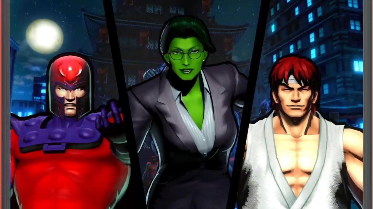 Ultimate Marvel vs Capcom 3: She-Hulk, Magneto, and Ryu arcade ...