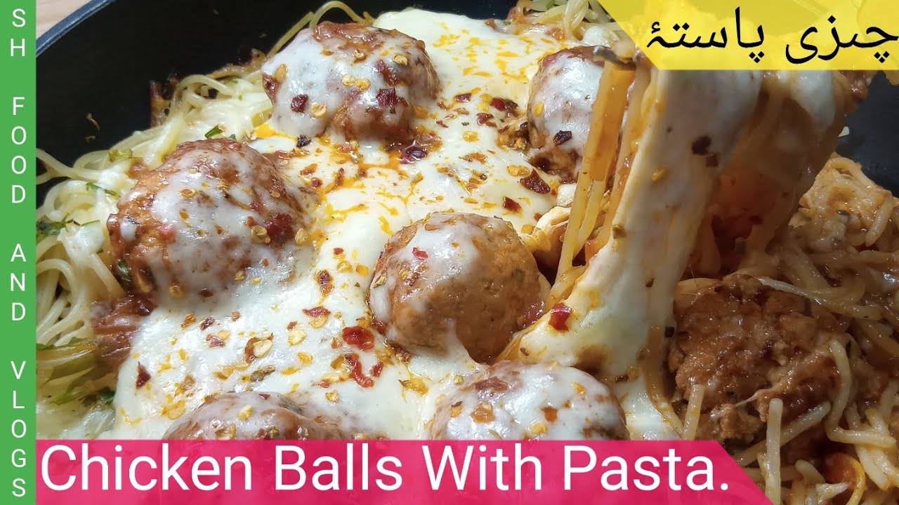 Cheesy Pasta With Chicken Balls | by SH Food And Vlogs. - YouTube
