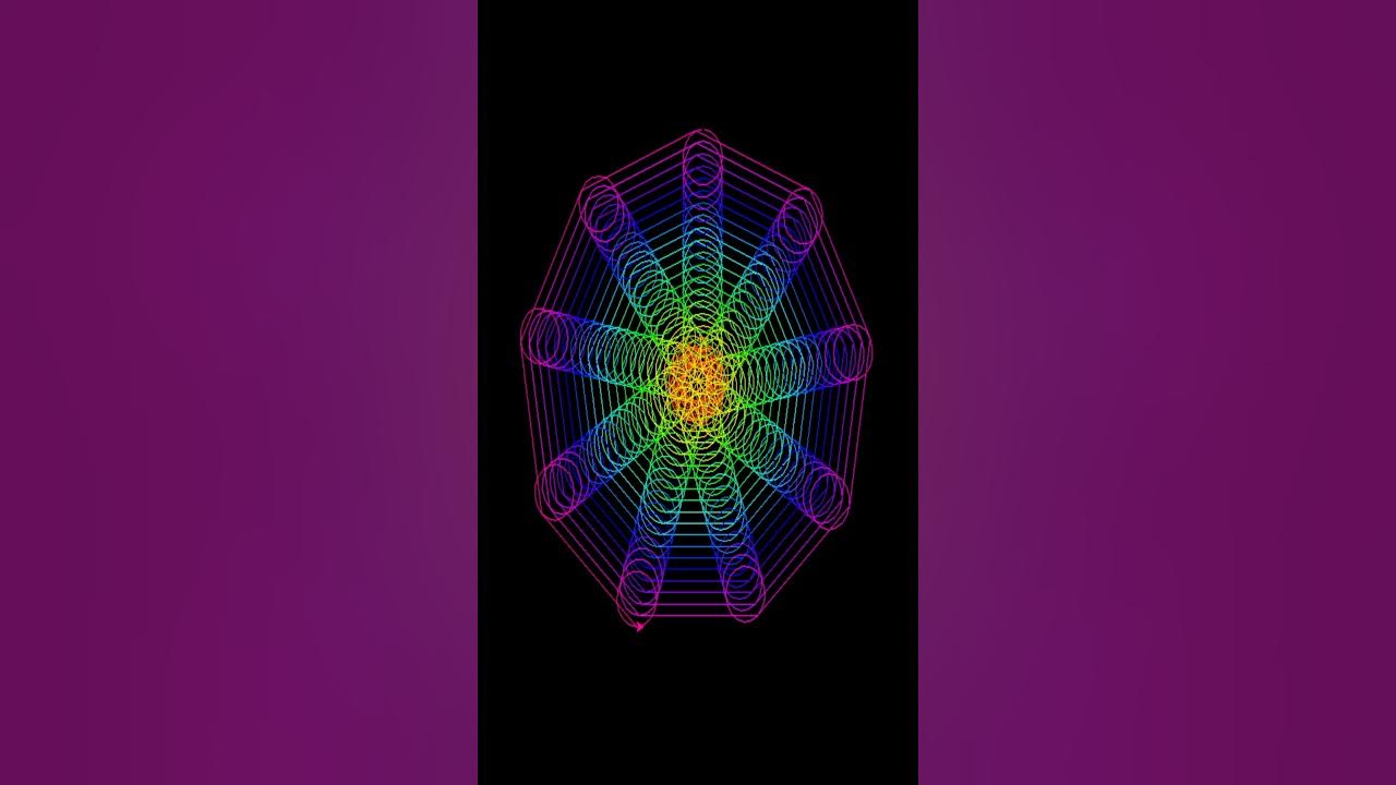 Draw Spider web design using Python. #shorts #coding #python # ...