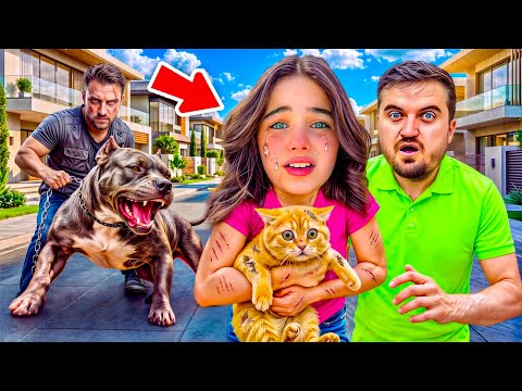 ELİF SİNEM BAHÇEDE KEDİ BULDU ‼️ YAVRU KEDİ KORKTU KAÇTI !!