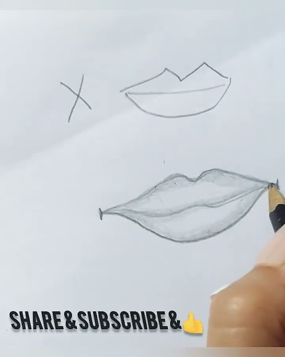 كيف ارسم شفايف بسهوله للمبتدئين How To Draw Lips Easily For Beginners Youtube