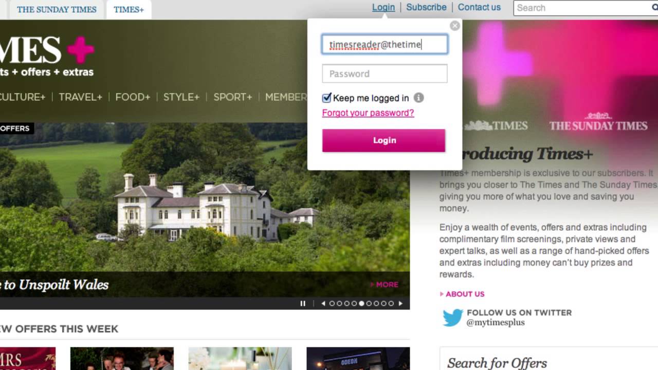 The Times & The Sunday Times - How To Login to Times+ - YouTube