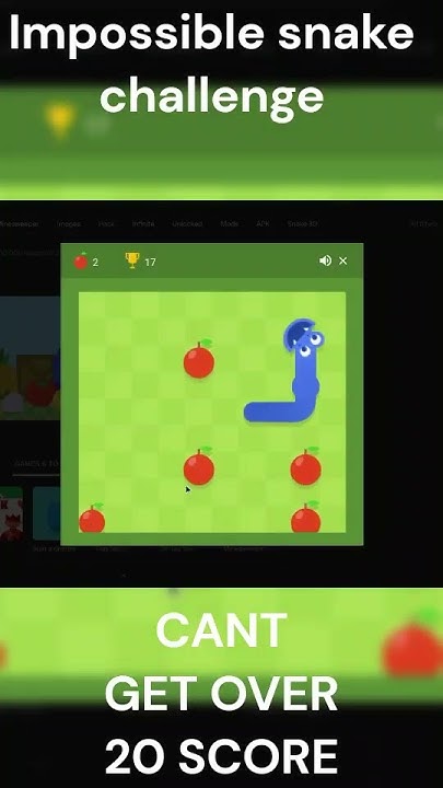 Snake challenge (almost impossible) - YouTube