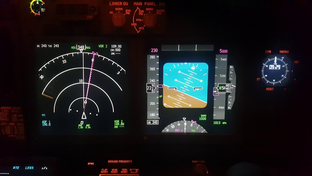 Boeing 737 45 degrees Angle of Bank (AOB) turn with angle of bank ...