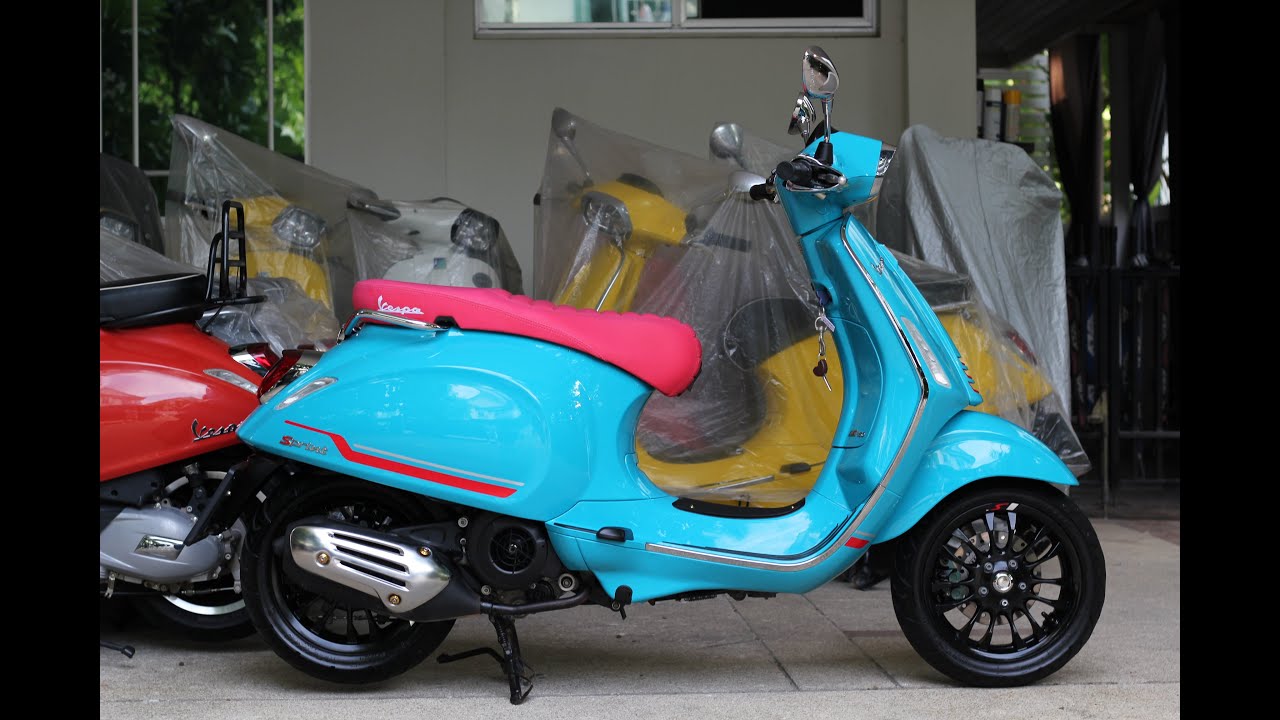 มาใหม่👋Vespa Sprint S150 i-get 2022)ABS.สีBlue Audace สวยๆ - YouTube