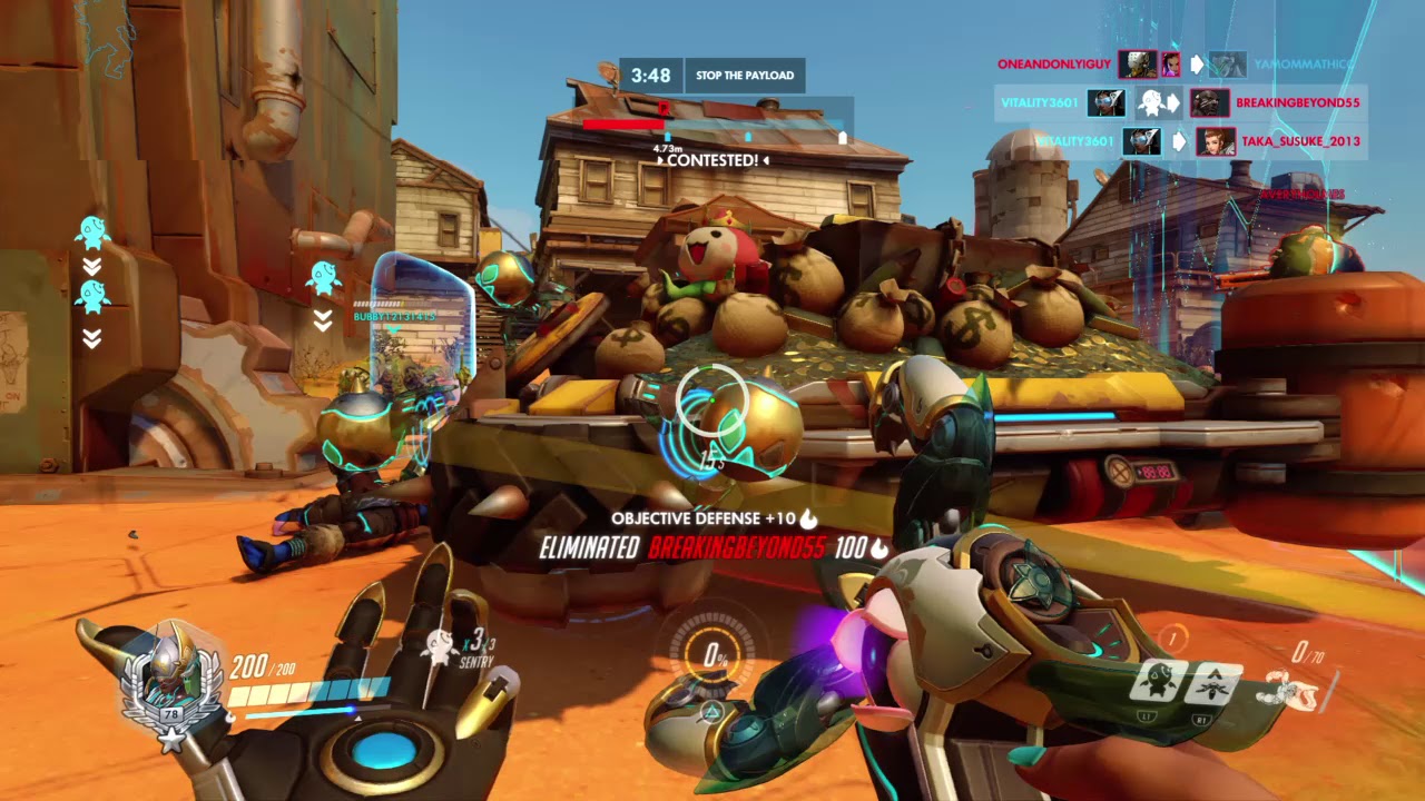 OVERWATCH SYMMETRA TEAM KILL JUNKERTOWN POGGERS PS4 - YouTube