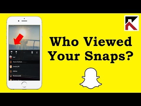 How To See Who Viewed Your Snaps Snapchat - YouTube