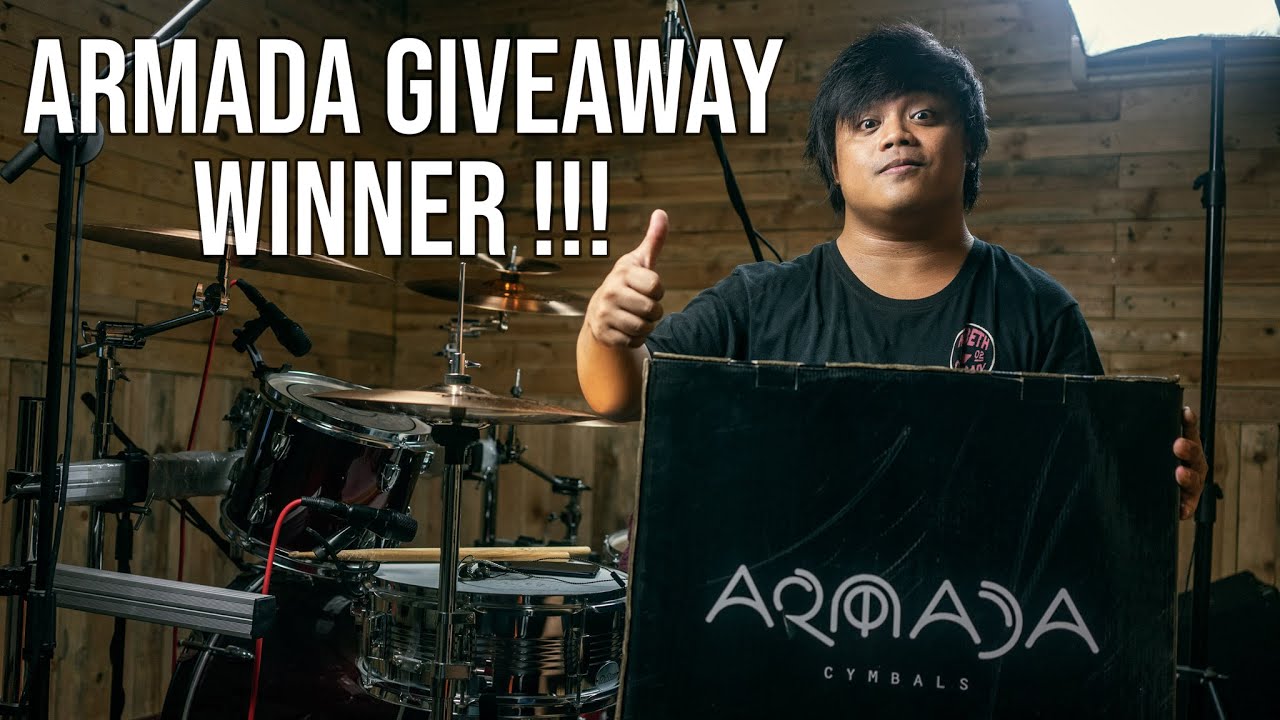 Armada Cymbals Giveaway Winner! - YouTube