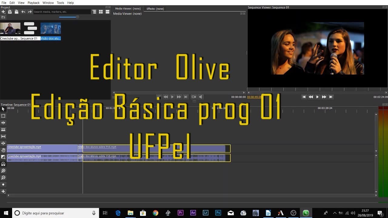 Edição de Vídeo - Olive Editor - Prog 1- Edição Básica - YouTube