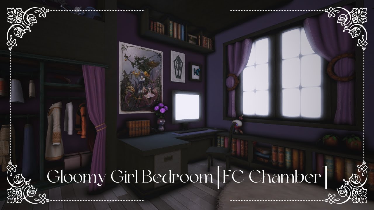 Gloomy Girl Bedroom [FC Chamber] | FFXIV House Tour - YouTube