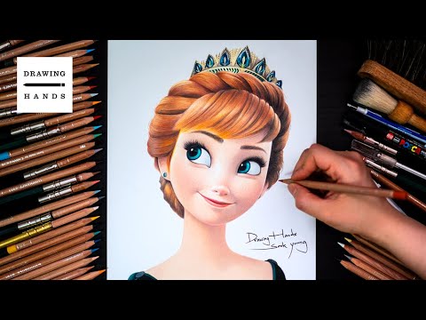 Drawing Frozen2 - Queen Anna [Drawing Hands] - YouTube