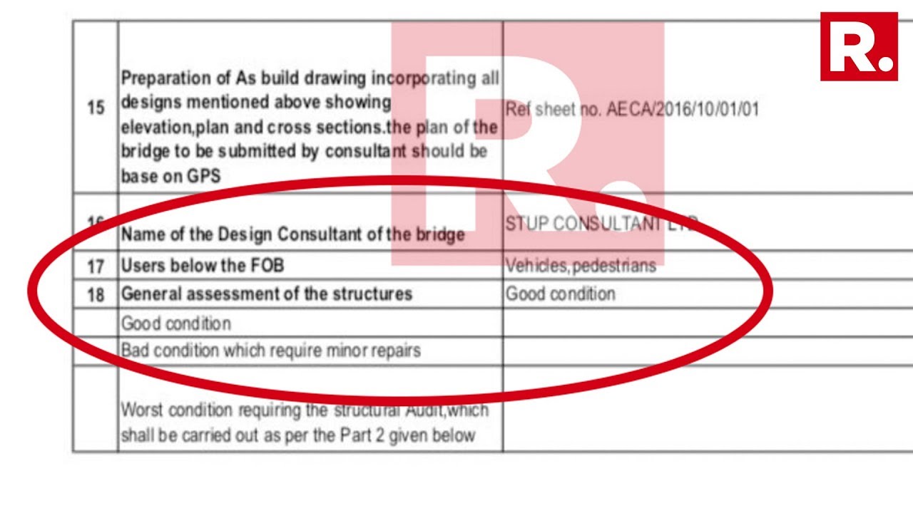 Republic TV Accessed BMC s Structural Audit Report Of Foot Over Bridge MumbaiBridgeCollapse republic-tv-accessed-bmc-s-structural-audit-report-of-foot-over-bridge-mumbaibridgecollapse