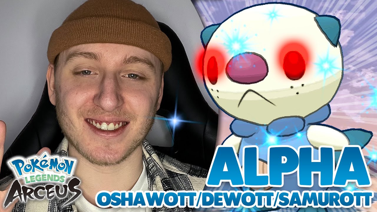 SHINY HUNTING ALPHA OSHAWOTT EVOS!! | Pokémon Legends: Arceus Massive ...