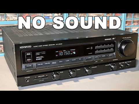 Kenwood KR-V6020 Surround Receiver Repair – No Sound Issue Diagnosed and Fixed