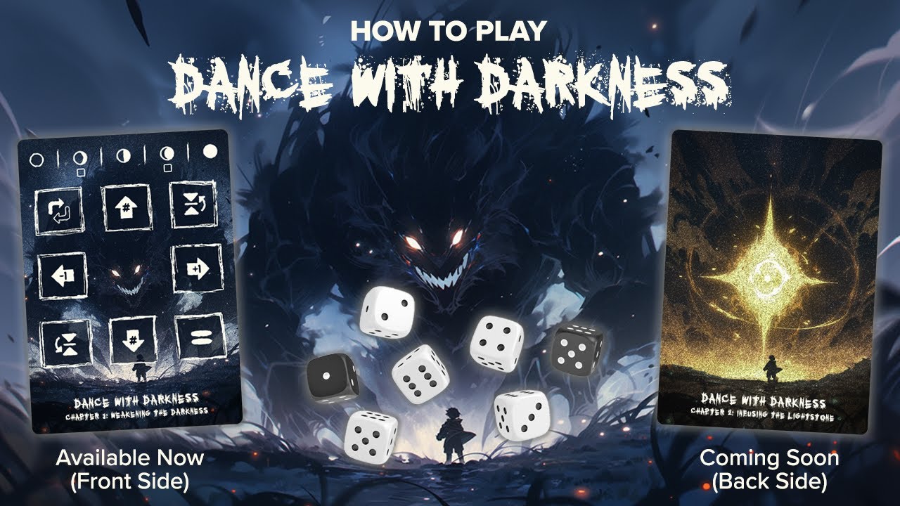 How to Play Dance with Darkness (Chapter 1/Front of Card) - Solo dice ...
