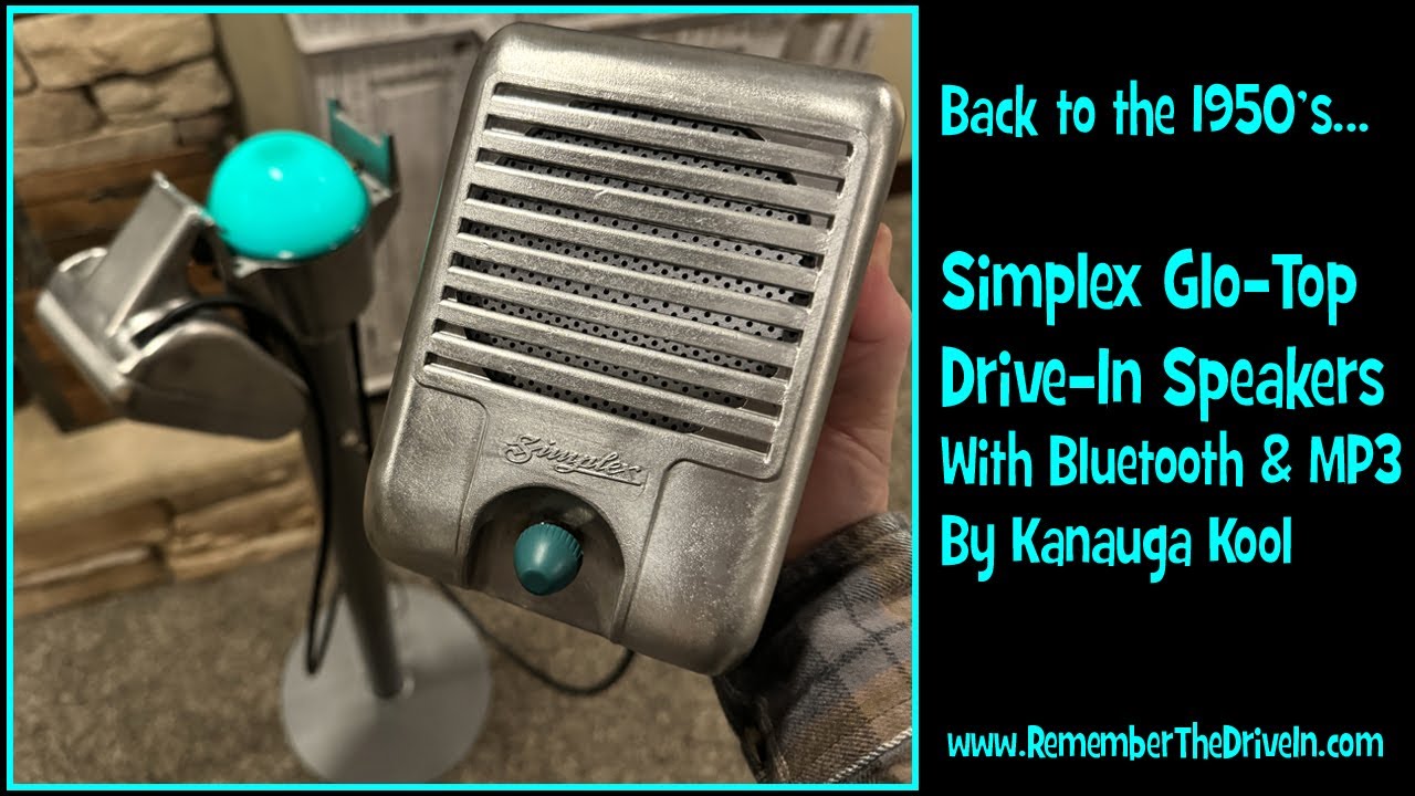 Back to the 1950's... Simplex Glo-Top Drive-In Speakers with Bluetooth ...