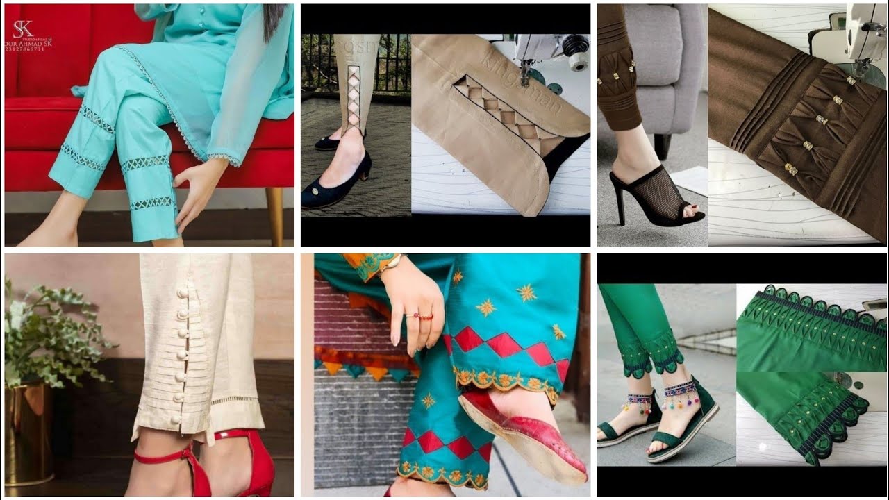 trouser design cutting and stitching||trouser ka design|| no lace no ...