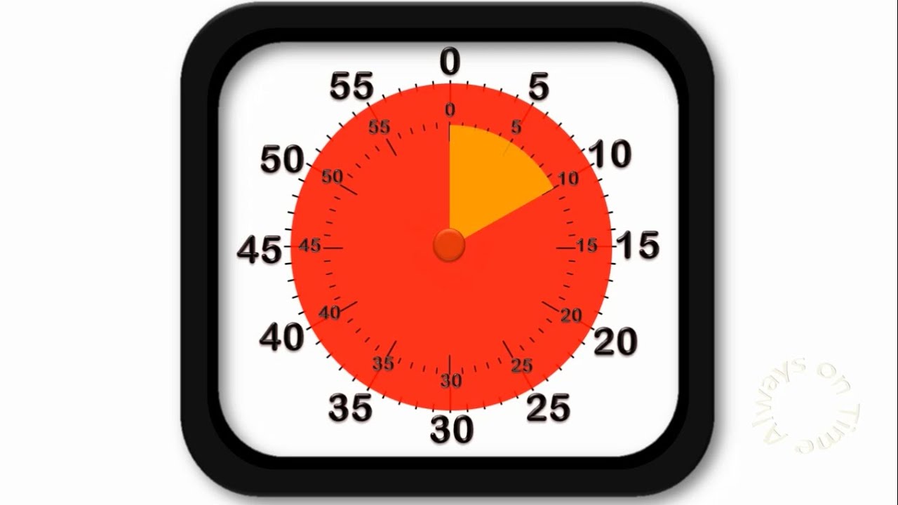 1 hour and 10 minutes visual timer - YouTube