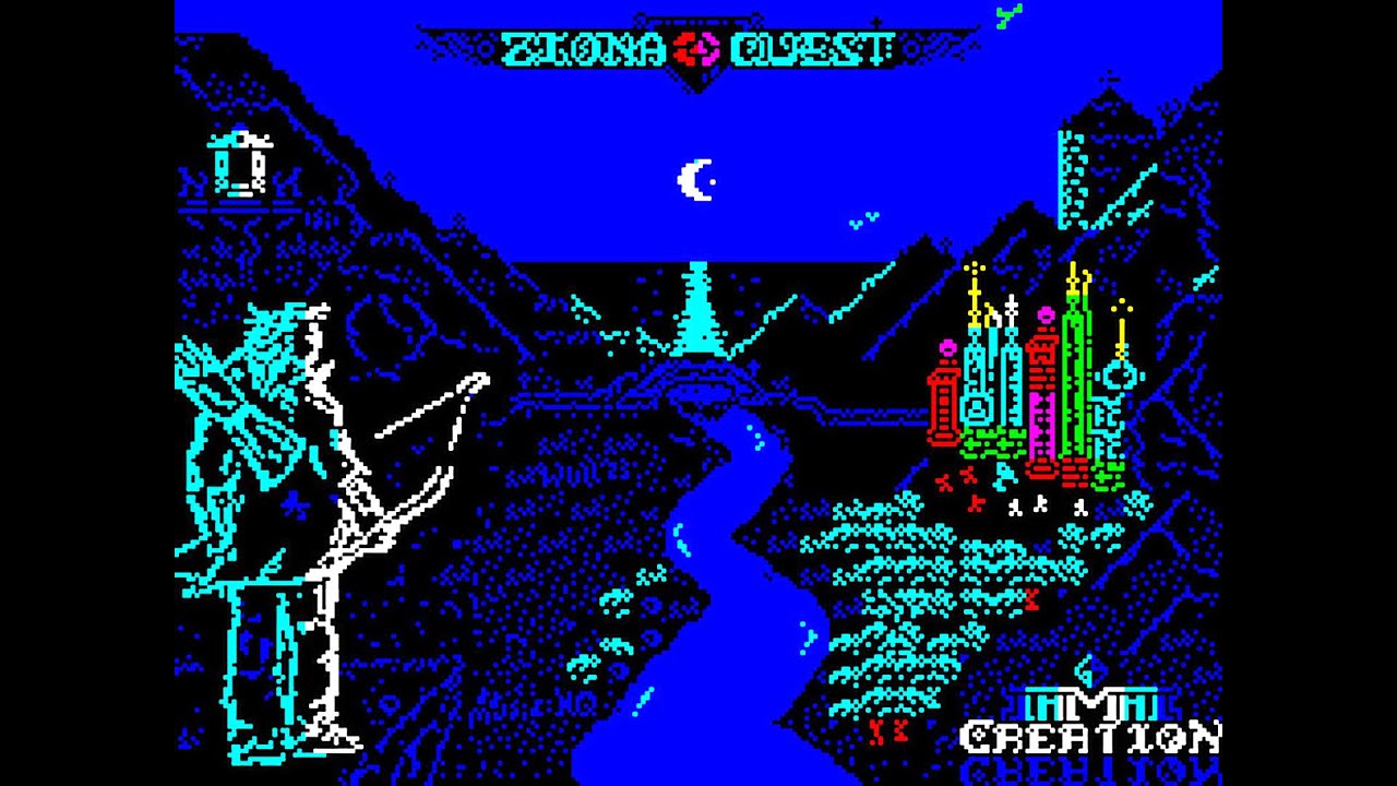 ZIONA QUEST X - *NEW* ZX Spectrum 128K 2023 game! Gameplay ...
