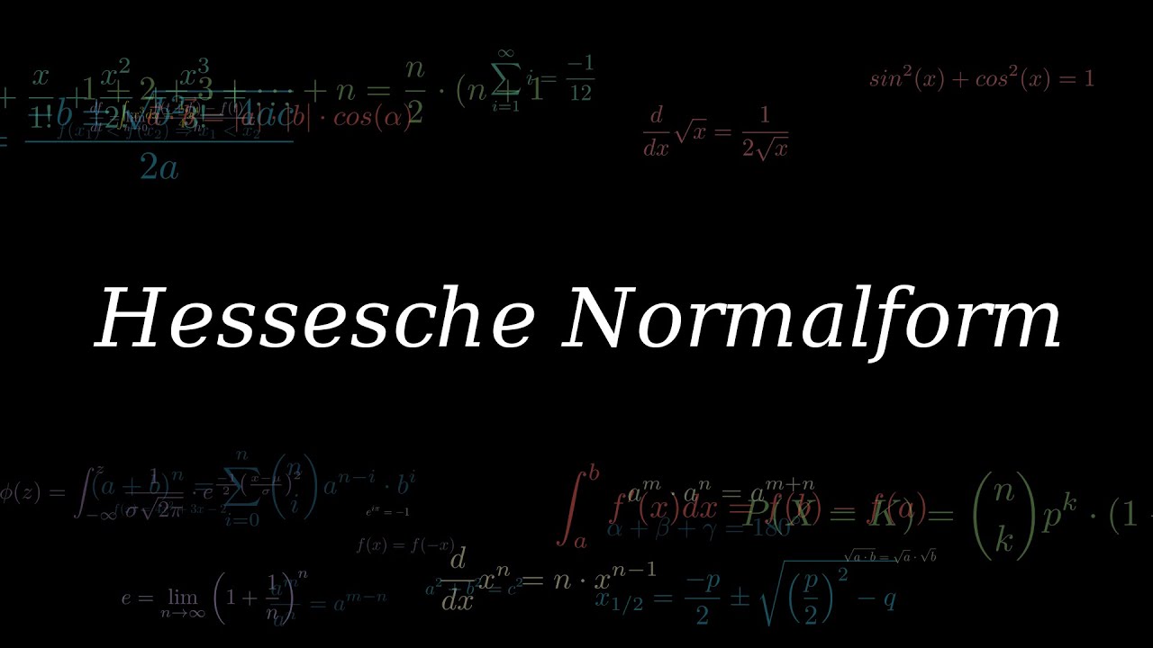 Vektoren - Abstand Punkt Ebene mit der Hesseschen Normalform - YouTube