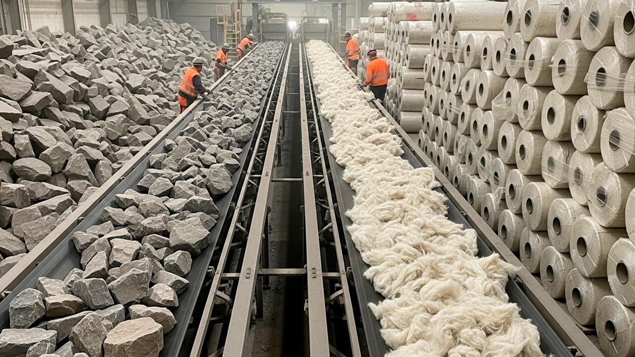 How Molten Rock is Spun into Fireproof Insulation | Inside a Mineral ...