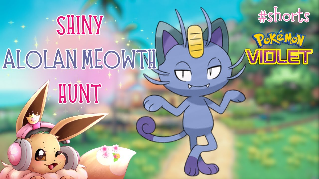 (LINE COMPLETED!) SHINY ALOLAN MEOWTH masuda hunt! | Pokémon Violet # ...