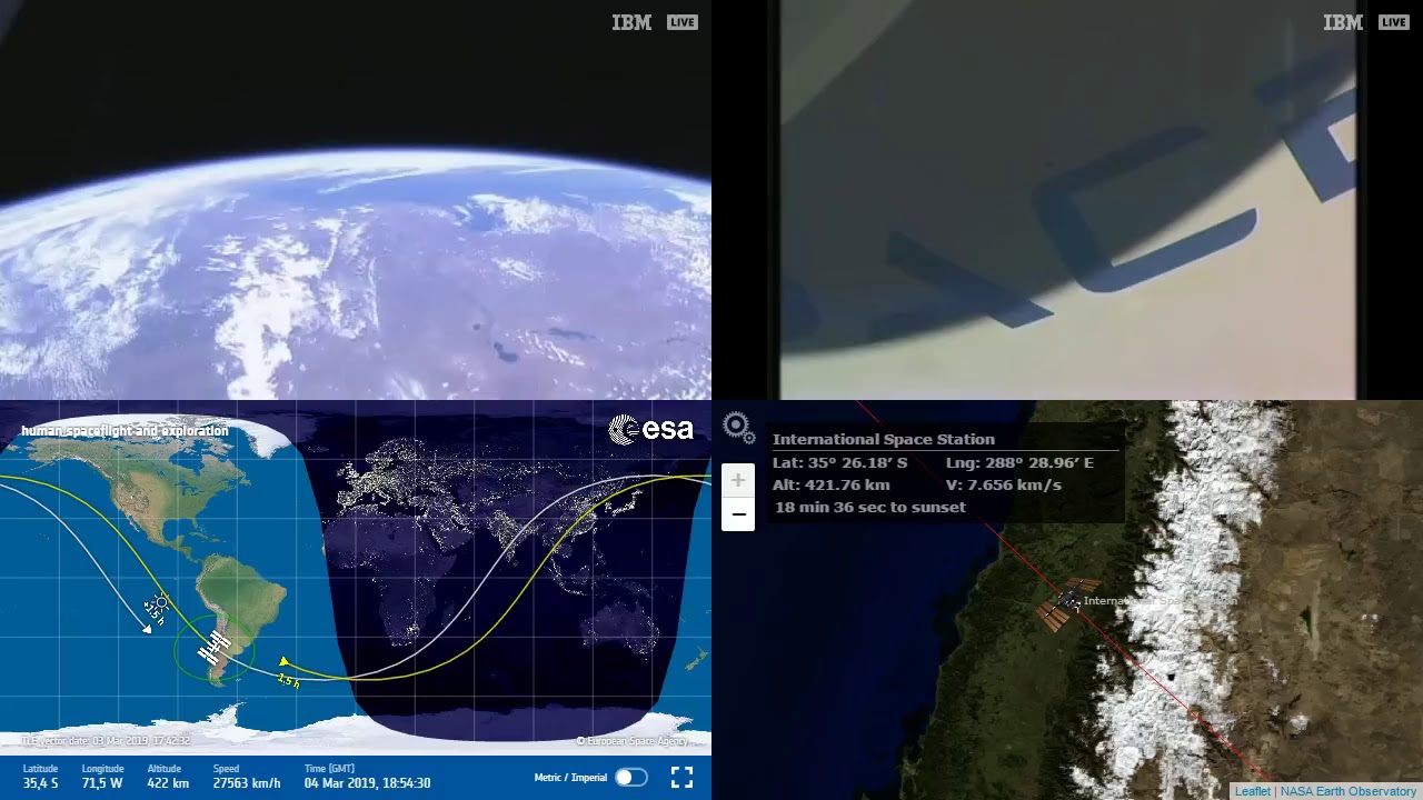 South American Coastlines - NASA/ESA ISS LIVE Space Station With Map ...