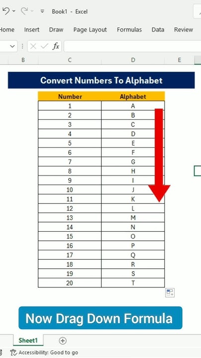 Convert Numbers Into Alphabet In Seconds In Excel #exceltips #exceltricks #exceltutorial # ...