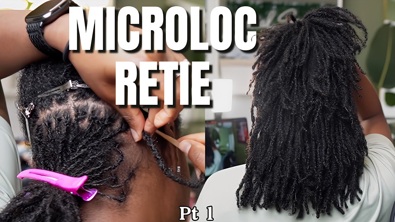 Day 1 of Microlocs SELF Retie Session...PRAY for me - YouTube