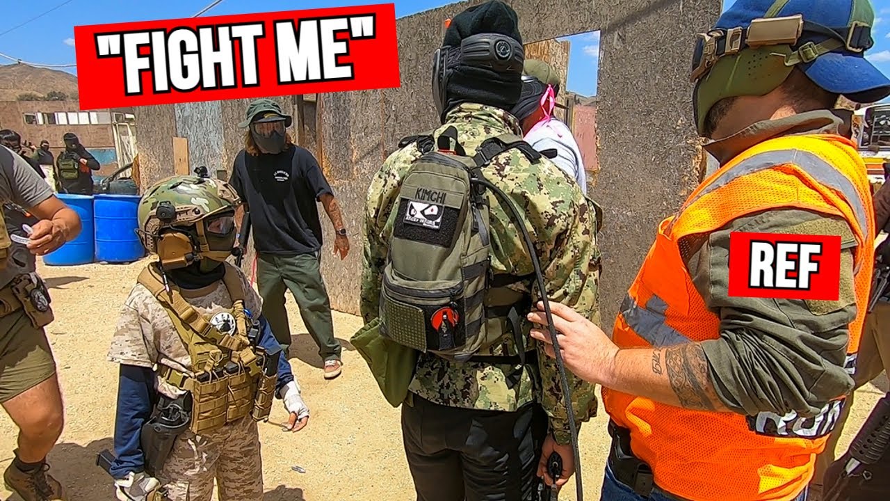 Airsoft Player Wants to Fight! *INSANE COMPILATION* - YouTube