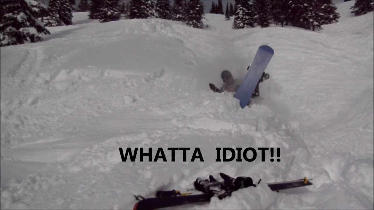 EPIC! Snowboard Fail! - YouTube