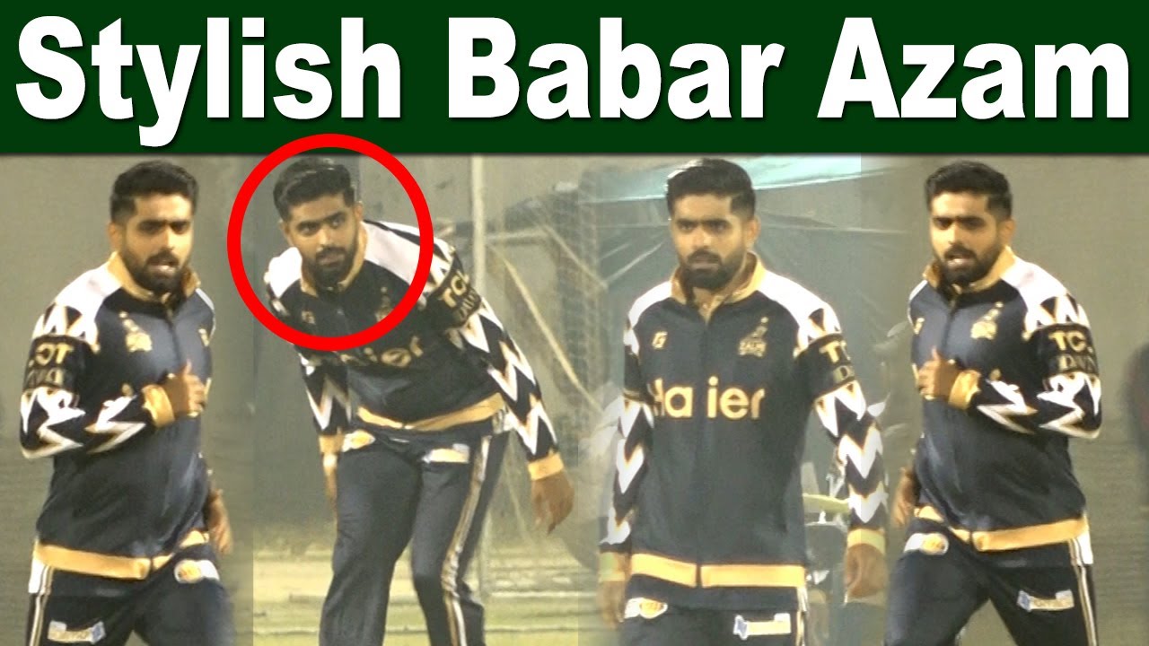 Babar Azam in New Kit | Peshawar Zalmi practice for PSL9 - YouTube